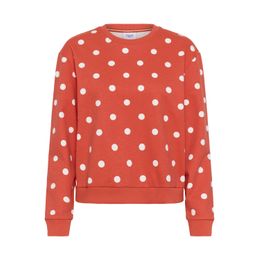 Strickpullover Saint Tropez "Strickpullover ZagnaSZ", Damen, Gr. M, rot (valiant poppy ice big dot), Obermaterial: 65% Baumwolle CO. 35% Polyester PES., Pullover Strickpullover