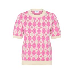 Strickpullover Saint Tropez "Strickpullover PamillaSZ", Damen, Gr. L, pink shades argyle hearts, Obermaterial: 70% Viskose LENZING LenzingCV. 30% Polyester PES., Pullover Strickpullover