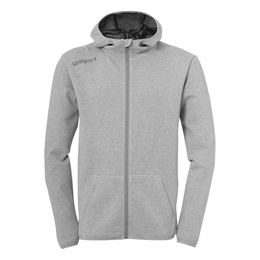 Trainingsjacke Uhlsport "Kapuzenjacke ESSENTIAL HOOD", Herren, Gr. 4XL, schwarz grau melange, Obermaterial: 65% Baumwolle CO. 35% Polyester PES., Jacken Trainingsjacke