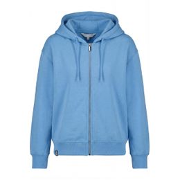 alife and kickin Sweatjacke ALIFE & KICKIN, Damen, Gr. L, azure, 60% Baumwolle, 40% Polyester, ohne Ausschnitt, Sweatjacken Sweatjacke