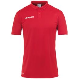 Poloshirt Uhlsport "POLO SHIRT ESSENTIAL POLY", Herren, Gr. 4XL, rot, Obermaterial: 100% Polyester Pol. recyc.., Shirts