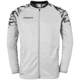 Trainingsjacke Uhlsport "Trainingsjacke GOAL 25 POLY JACKE", Herren, Gr. 4XL, schwarz grau melange, schwarz, Obermaterial: 100% Polyester Pol. recyc.., Jacken Trainingsjacke