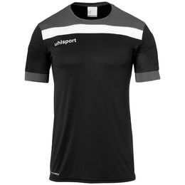 Trainingsshirt Uhlsport "Trainings-T-Shirt OFFENSE 23 Kids", M&auml;dchen, Gr. 116, schwarz (schwarz, anthra, wei&szlig;), Obermaterial: 100% Polyester PES., Shirts