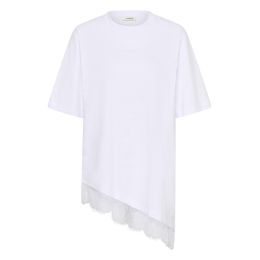 Longtop Soaked in Luxury "T-shirt SLJina", Damen, Gr. L, hellwei&szlig;, Obermaterial: 100% Baumwolle CO(Bio)., Tops