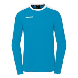 Langarmshirt Kempa "Langarmshirt Emotion 27", Herren, Gr. L, blau (Kempablau, wei&szlig;), Obermaterial: 100% Polyester Pol. recyc.., Shirts Langarmshirt