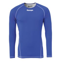 Langarmshirt Kempa "Longsleeve ATTITUDE Kids", M&auml;dchen, Gr. 128, royal, Obermaterial: 88% Polyester PES. 12% Elasthan EL., Shirts Langarmshirt