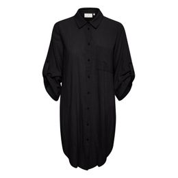 Blusenkleid Kaffe "Hemd KApauline", Damen, Gr. 38, N-Gr, schwarz (schwarz deep), Obermaterial: 100% Baumwolle CO., Blusen Blusenkleid