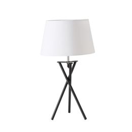 Boltze Tischleuchte Novo 48 cm, &Oslash; 26 cm, schwarz, wei&szlig; skandinavische Deko Online Shop