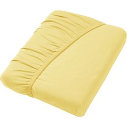 w&auml;schepur unisex Betttuch zitrone, Gr&ouml;&szlig;e 1 St. 90x190 - 100x200 cm