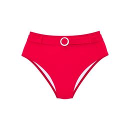 s.Oliver Highwaist-Bikini-Hose 'Beverly' rot Gr. 38. Mit G&uuml;rtel. Nachhaltig.