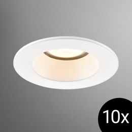 Onooro KALULA Einbaustrahler 10er-Set, GU10, IP65 fixiert, inklusive Leuchtmittel, BEL03521WM5B#10+BOB00141CL5L#10,