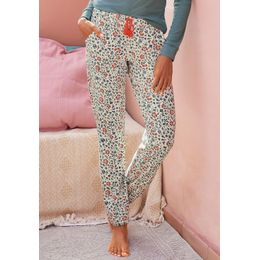 Lascana Damen Pyjamahose, Natur, Gr. 36/38, Pyjamas, Material: Polyester