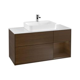 Villeroy & Boch Villeroy & Boch Finion Waschtischunterschrank, 3 Ausz&uuml;ge, F421GNGN,
