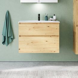 Burgbad Lin20 Schrank mit Waschtisch, 2 Ausz&uuml;ge, SGHT082F5353C0001,