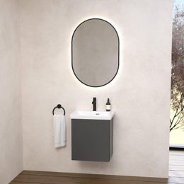 Villeroy & Boch Villeroy & Boch Embrace Schrank mit G&auml;stebecken, mit Spiegel,, 4306FFR1+B90700VR+A4716000,