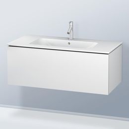 Duravit L-Cube Schrank mit ME by Starck Waschtisch, 1 Auszug, 233610AA00+LC614201818,