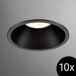 Onooro Kalula Einbaustrahler 10er-Set, GU10 fixiert inklusive Leuchtmittel, BEL03512BM5B#10+BOB00141CL5L#10,