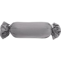 Biberna unisex Bettw&auml;sche silbergrau, Gr&ouml;&szlig;e 40x40 cm, - 2 Kissenbez&uuml;ge
