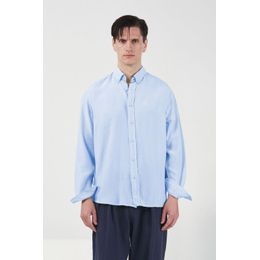 Regul&auml;r geschnittenes Button-Up Popeline-Hemd