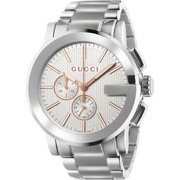 Gucci G-Chrono YA101201 Herren Quarzuhr - Elegantes Silberzeitmesser