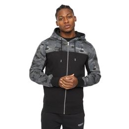 CrossHatch - "Branton" Hoodie mit durchgehendem Rei&szlig;verschluss f&uuml;r Herren (Schwarz)