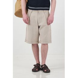 Mittlere Taille weite Chino-Shorts mit Taschen