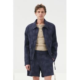 Jacquard-Muster Knopfverschluss Jacke