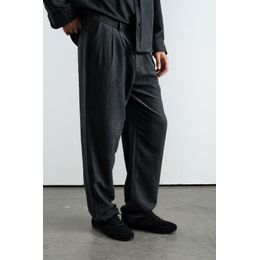 Ma&szlig;geschneiderte Mid-Waist Plissierte Gerade Hosen