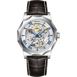 Invicta Objet D Art 69127 Herrenuhr - Automatikwerk - Edelstahl mit silbernem Zifferblatt - 42 mm