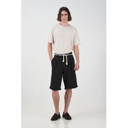 Weite Mittelhoch-Taille Shorts mit Bindungsdetail