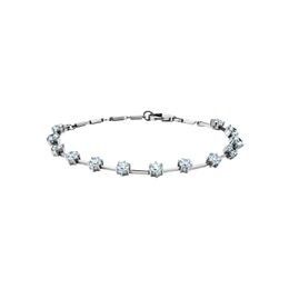 JULIE JULSEN Armband 925 Silber rhodiniert Zirkonia hellblau