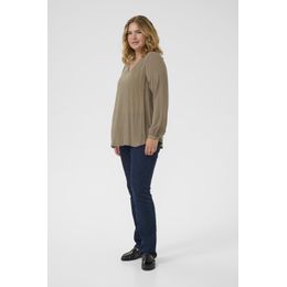 Kaffe Langarm-Bluse KCami Langarm-Bluse Regular fit brown