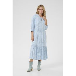 Cream Kleid A-shape Blue Yellow Small Floral blue multi