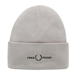 Fred Perry - M&uuml;tze f&uuml;r Herren/Damen Unisex, Logo (Betongrau)
