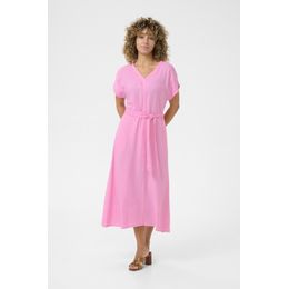 Cream Kleid A-shape pink