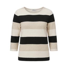 Peter Hahn - Rundhals-Shirt mit 3/4-Arm, beige, Gr. 38 / S - Baumwolle