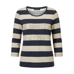 Peter Hahn - Rundhals-Shirt, blau, Gr. 46 / L - Baumwolle