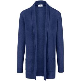 Peter Hahn - Cardigan aus 100% Schurwolle, blau, Gr. 44 / L - Schurwolle