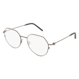 Moncler ME1002 Brille Unisex | Fassung: Vollrand, Geometrisch, Grau Matt