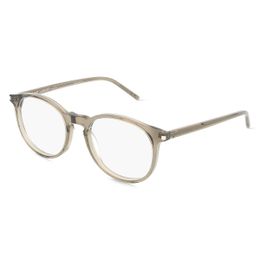 SAINT LAURENT SL 106 Brille Unisex | Fassung: Vollrand, Rund, Braun Transparent