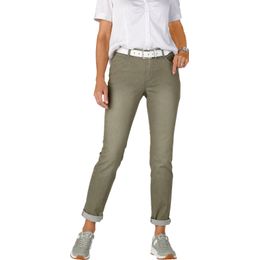CR&Eacute;ATION L Damen Jeans in Baumwoll-Stretch-Qualit&auml;t khaki Gr&ouml;&szlig;e 19