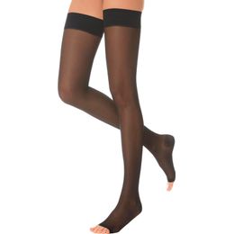 Damen Kompressionsstr&uuml;mpfe schwarz, Gr&ouml;&szlig;e 6