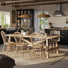 IKEA SKOGSTA / SKOGSTA Tisch und 6 St&uuml;hle