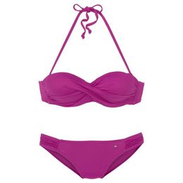 s.Oliver Set: B&uuml;gel-Bandeau-Bikini 'Soft' pink Gr. 42 Cup D. Mit B&uuml;gel. Nachhaltig.