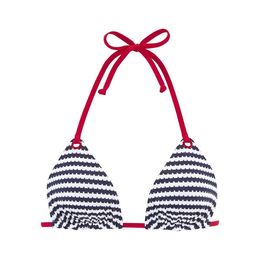 s.Oliver Triangel-Bikini-Top 'Elain' mehrfarbig Gr. 40 Cup A/B. Mit Zierringe. Ohne B&uuml;gel. Nachhaltig.