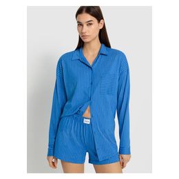 LSCN BY LASCANA Shorty mehrfarbig Gr. 48/50 f&uuml;r Damen. Mit Markenlabel, Allover-Druck. Oversize. Nachhaltig.