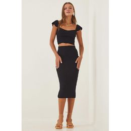 Happiness Istanbul Top in Schwarz - 75% | Gr&ouml;&szlig;e S/M | Damen-kleider