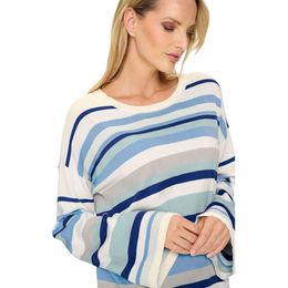 Heine Pullover in Creme/ Blau - 60% | Gr&ouml;&szlig;e 38 | Damen-pullover-cardigans
