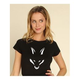 WOOOP Shirt "Foxy Shape" in Schwarz - 75% | Gr&ouml;&szlig;e L | Damen-tops