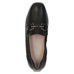 Caprice Leder-Mokassins in Schwarz - 39% | Gr&ouml;&szlig;e 38 | Damen-schuhe-halbschuhe
